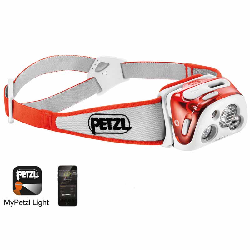 Frontal Petzl Reactik Plus Rojo - Peregrinoteca