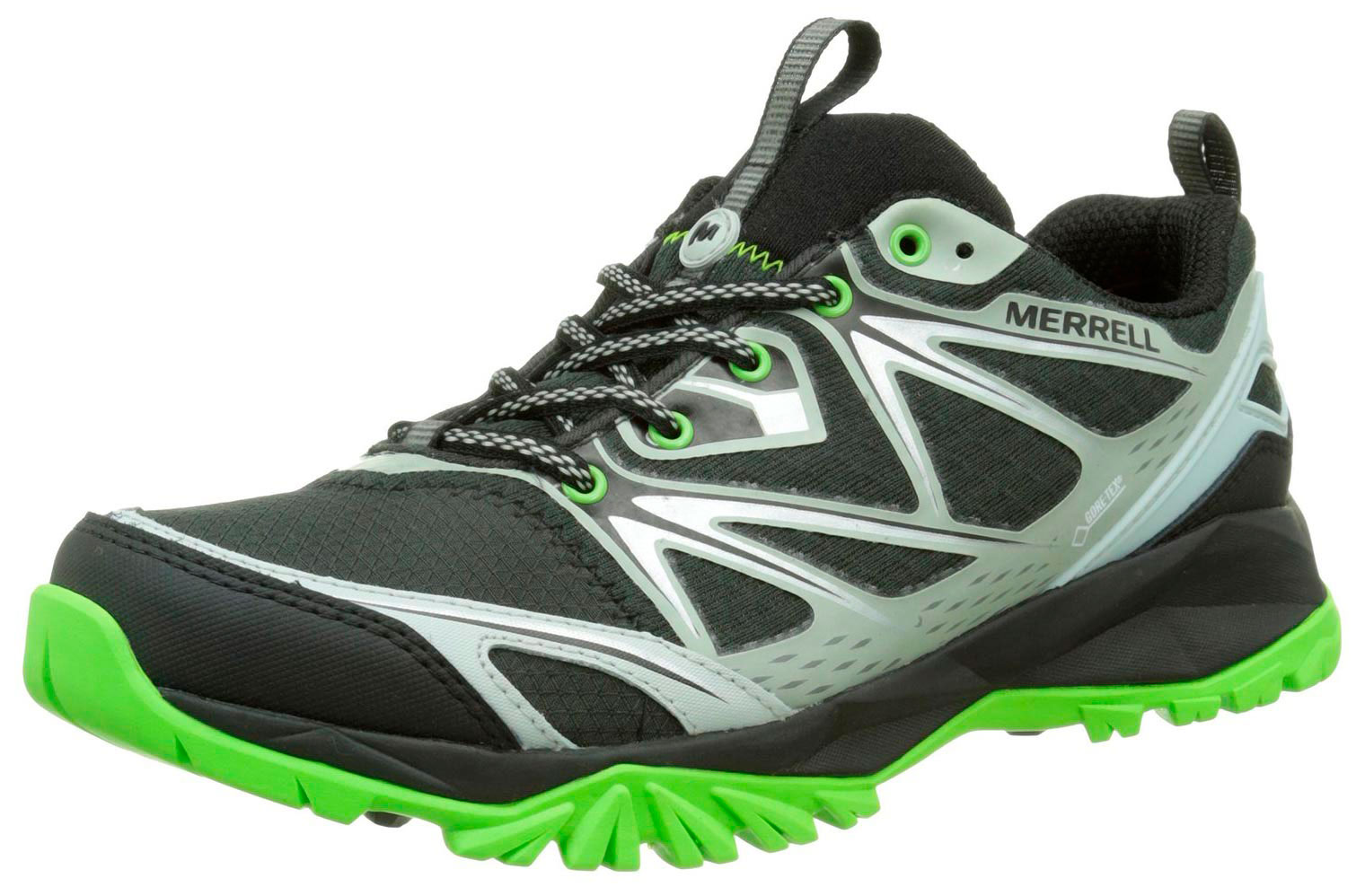 Zapatillas Merrell Capra Bolt GTX Negro/Plata/Verde